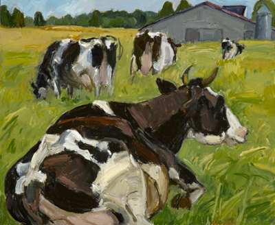 Visual Arts Review: Of Cows and the Cosmos — Sharon Yates at the ...