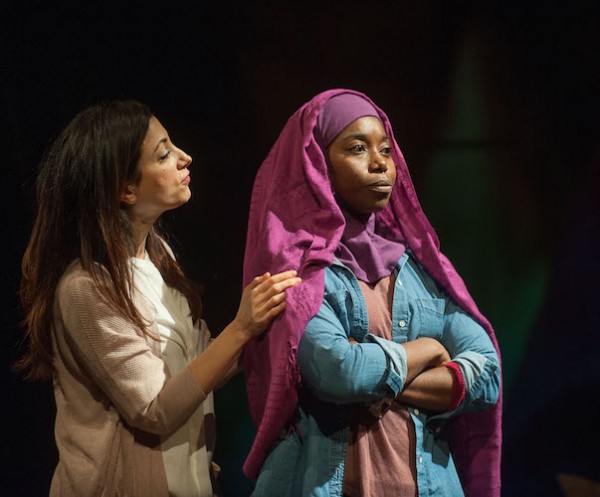 Theater Review: "Veils"—On Screens, Public and Private - The Arts Fuse