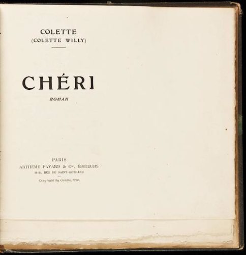 Book Review: Colette's "Chéri" and "The End of Chéri" - Tales of Love ...